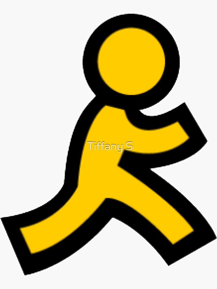 "AOL 90s Man" Sticker for Sale by prettytoffy | Redbubble