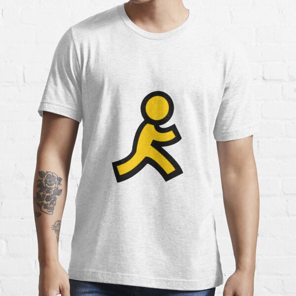 "AOL 90s Man" T-shirt for Sale by prettytoffy | Redbubble | aol t ...