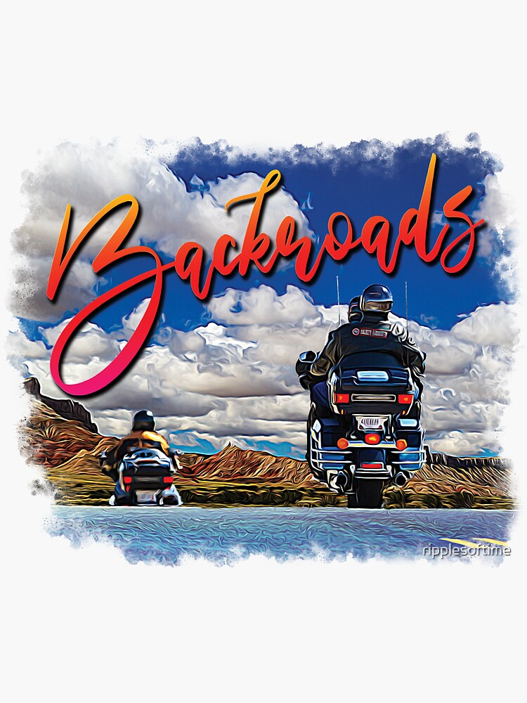 "Backroads" Sticker by ripplesoftime | Redbubble