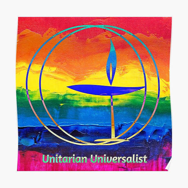 "UU Rainbow Chalice" Poster for Sale by gwinna | Redbubble
