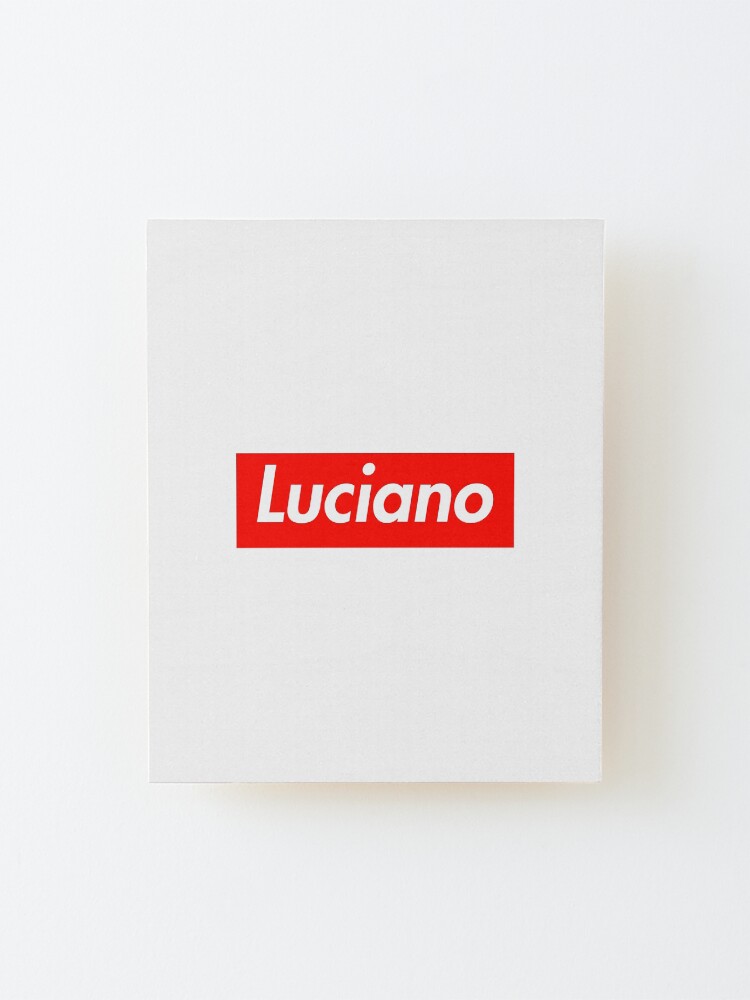 "Luciano Merch 2019" Mounted Print for Sale by SmileyMay | Redbubble