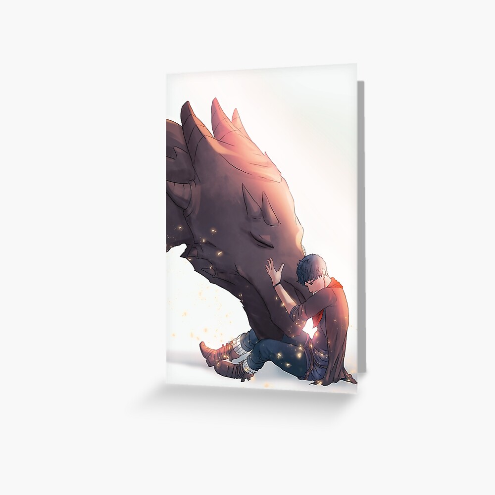 "My Dragon – Merlin and Kilgharrah" Greeting Card for Sale by lao ...