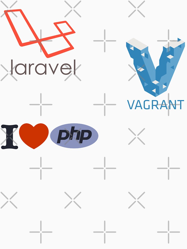 Laravel Php Vagrant Set T Shirt By Yourgeekside Redbubble