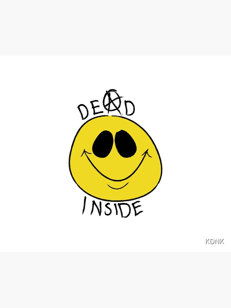 "Dead Inside Smiley Face" Photographic Print for Sale by KDNK | Redbubble