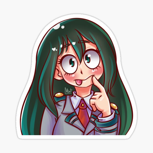 "Tsuyu Asui" Sticker for Sale by MintAndManta | Redbubble