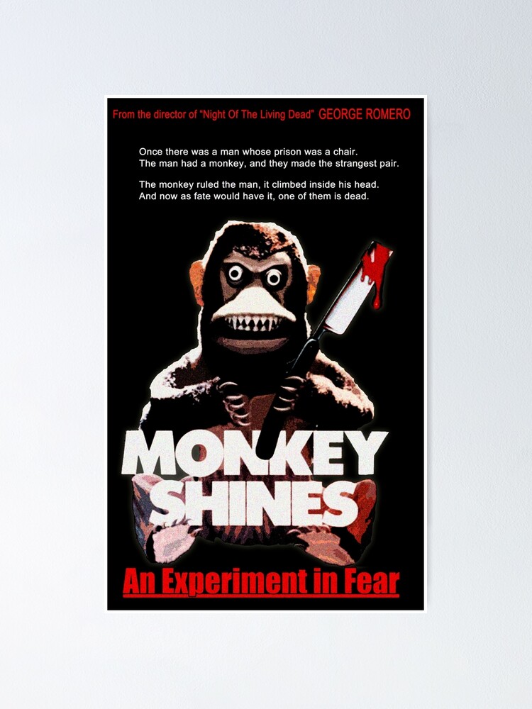 "George Romero's MONKEY SHINES" Poster for Sale by SMALLBRUSHES | Redbubble