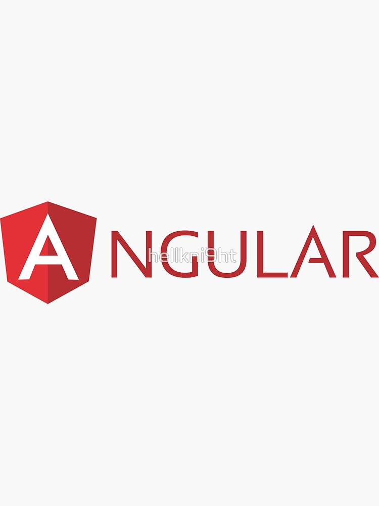 "Angular Official Text Logo" Sticker for Sale by hellkni9ht | Redbubble
