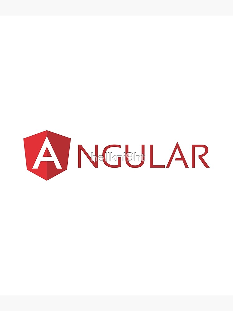 "Angular Official Text Logo" Poster by hellkni9ht | Redbubble