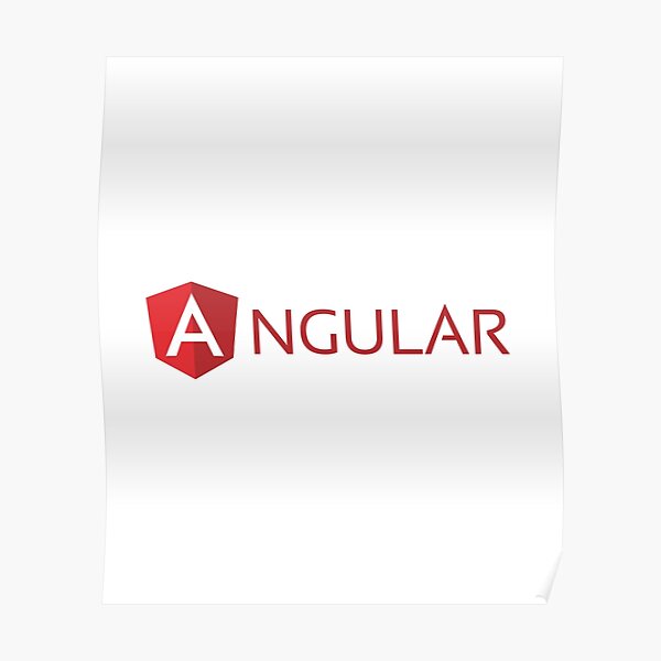 "Angular Official Text Logo" Poster by hellkni9ht | Redbubble