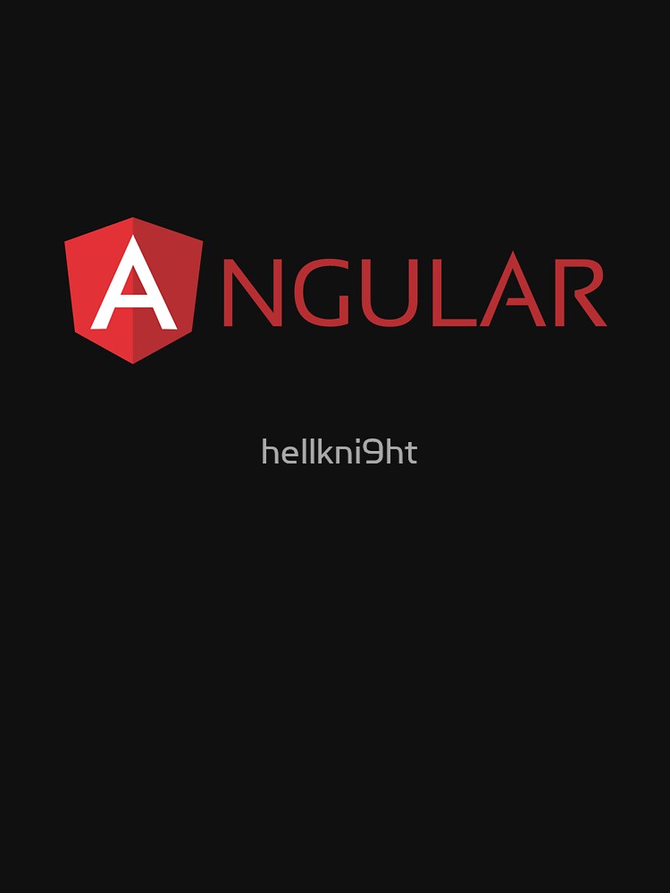 "Angular Official Text Logo (Black)" T-shirt for Sale by hellkni9ht ...