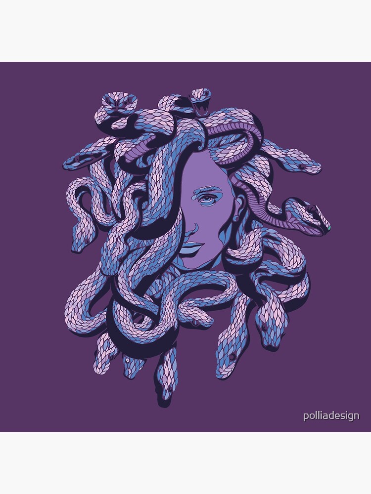 "Medusa Purple" Art Board Print for Sale by polliadesign | Redbubble