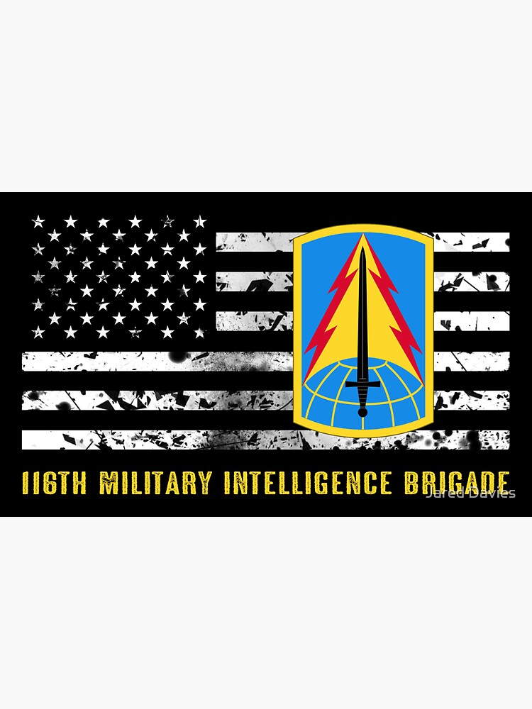 "116th Military Intelligence Brigade" Sticker for Sale by MilitaryCandA ...