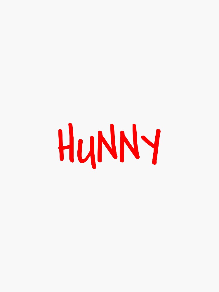 "hunny" Sticker for Sale by mackenziecopfer | Redbubble