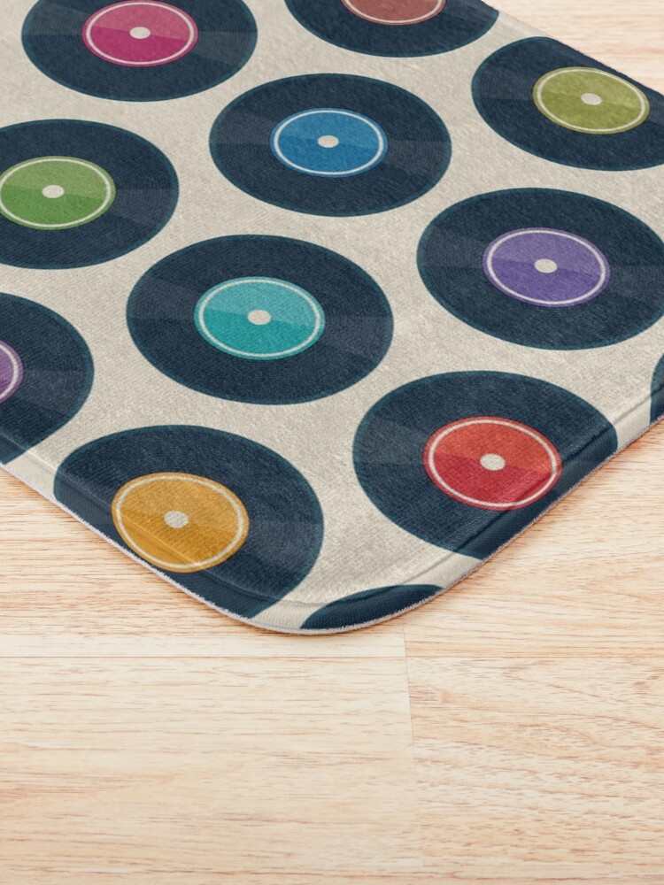 "Vinyl Record Collection" Bath Mat for Sale by daisy-beatrice | Redbubble