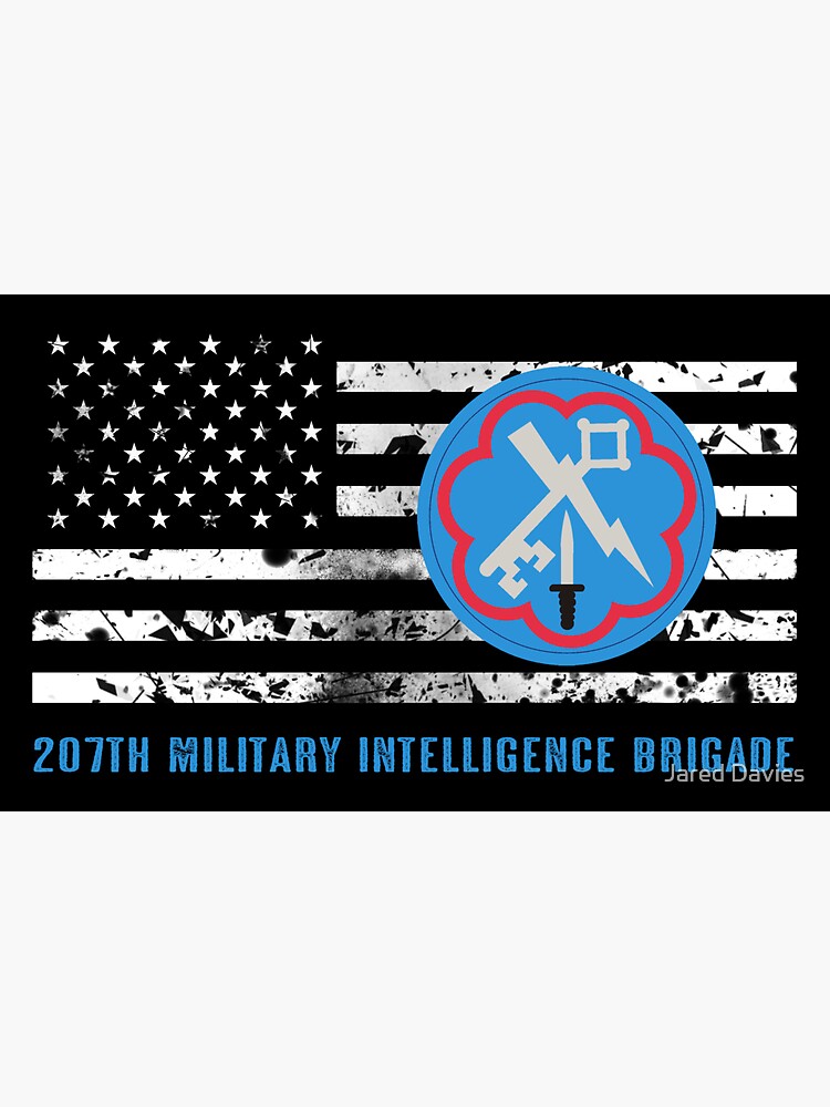"207th Military Intelligence Brigade" Sticker for Sale by Jared Davies ...