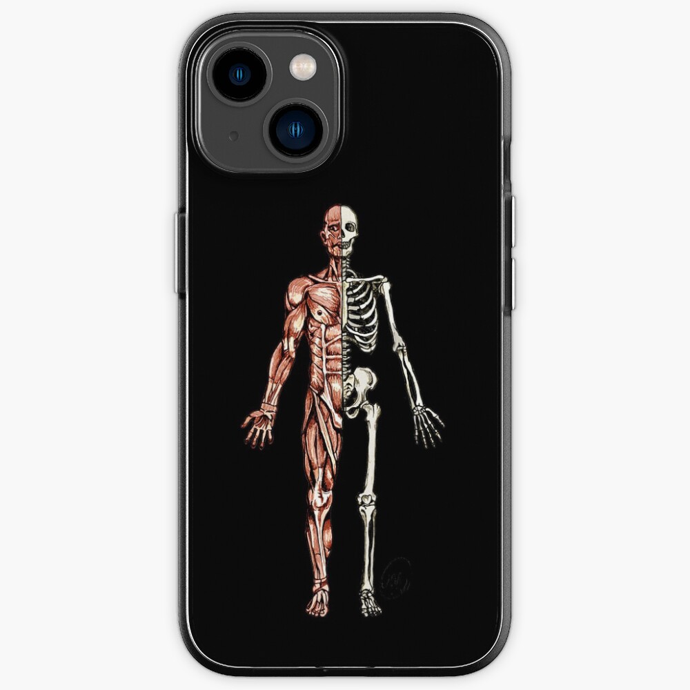 "Half Muscle - Half Skeleton" iPhone Case for Sale by MVanHyll | Redbubble