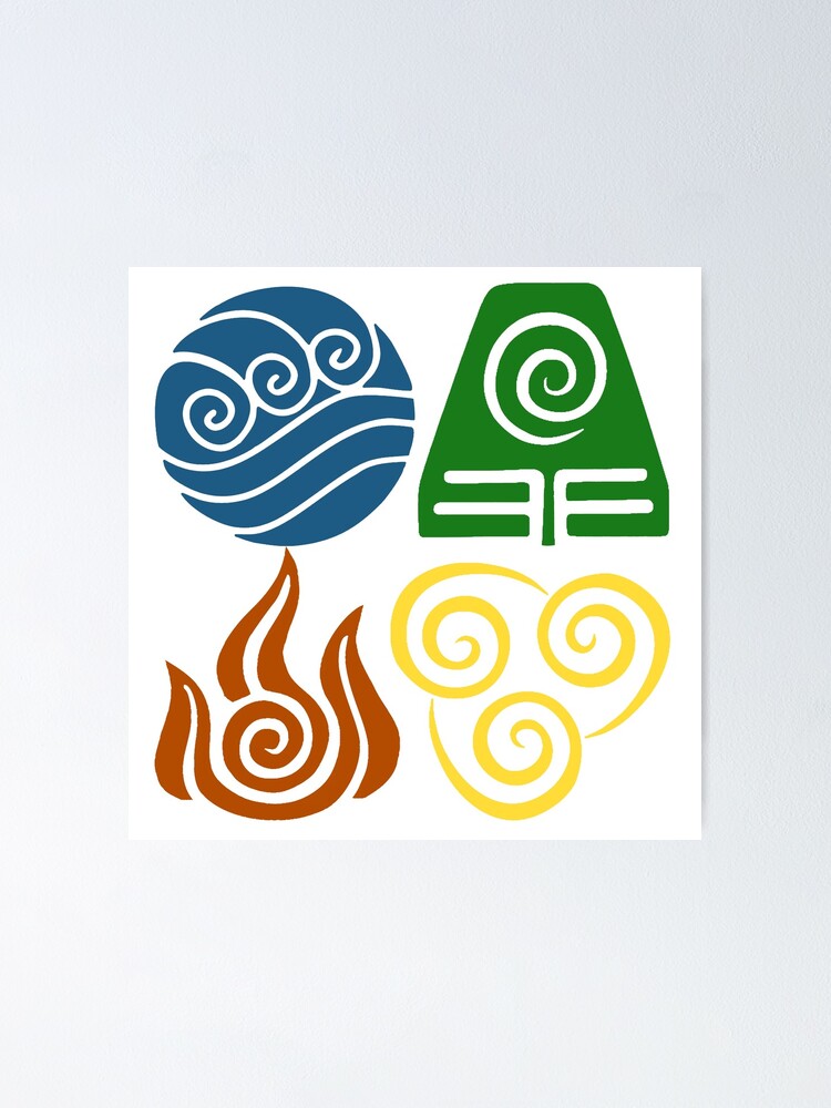 "Four Elements" Poster by kaylakirkendall | Redbubble
