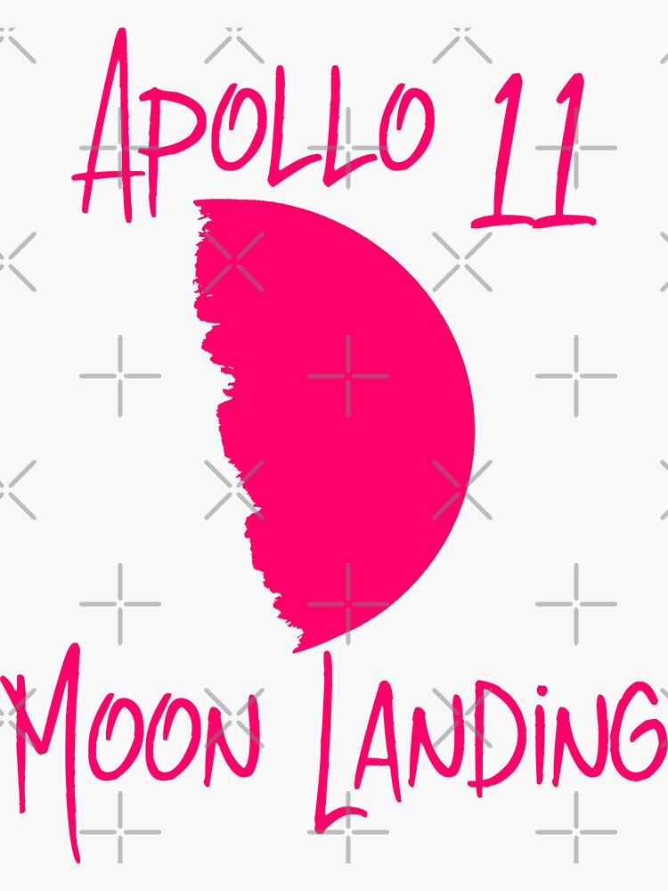 Apollo 11 Moon Landing Fun 1969 50th Anniversary Sticker For Sale By