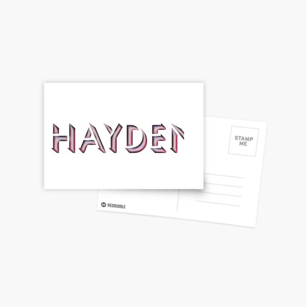 Hayden Name Postcards | Redbubble