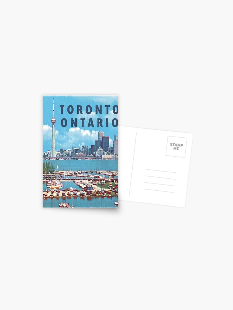 "Toronto Ontario Canada Vintage Travel Decal" Postcard for Sale by ...