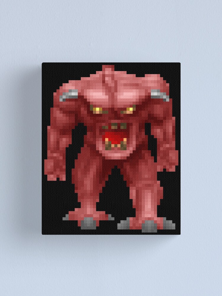 "Doom - Retro - Pinky Demon" Canvas Print for Sale by Theenclave ...