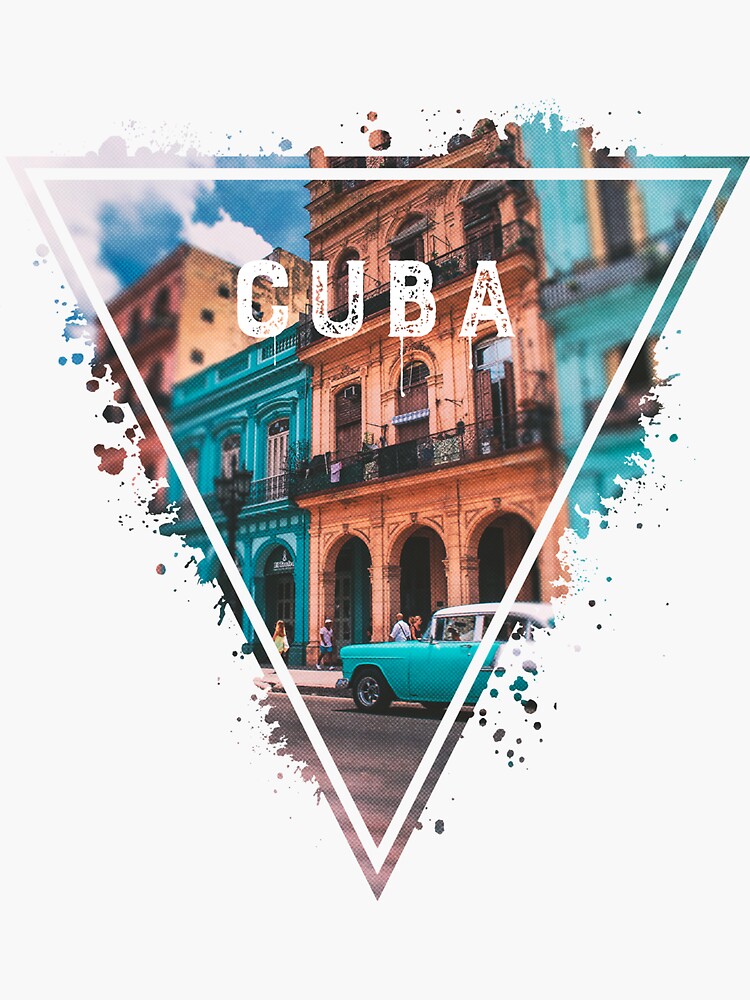 "CUBA" Sticker for Sale by asymmetrickid | Redbubble