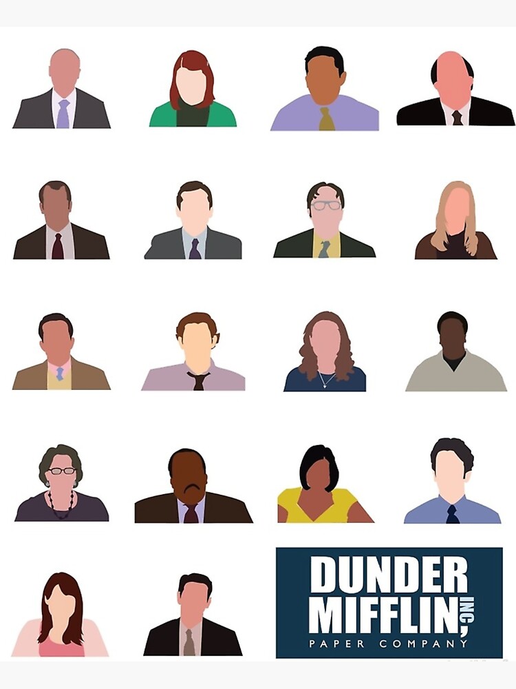 "The Office Characters" Sticker for Sale by Ryan1215 | Redbubble