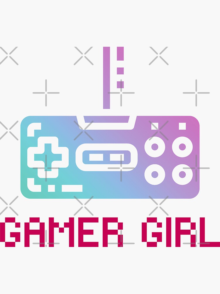 "Gamer Girl Controller" Sticker for Sale by Victoria-blu | Redbubble