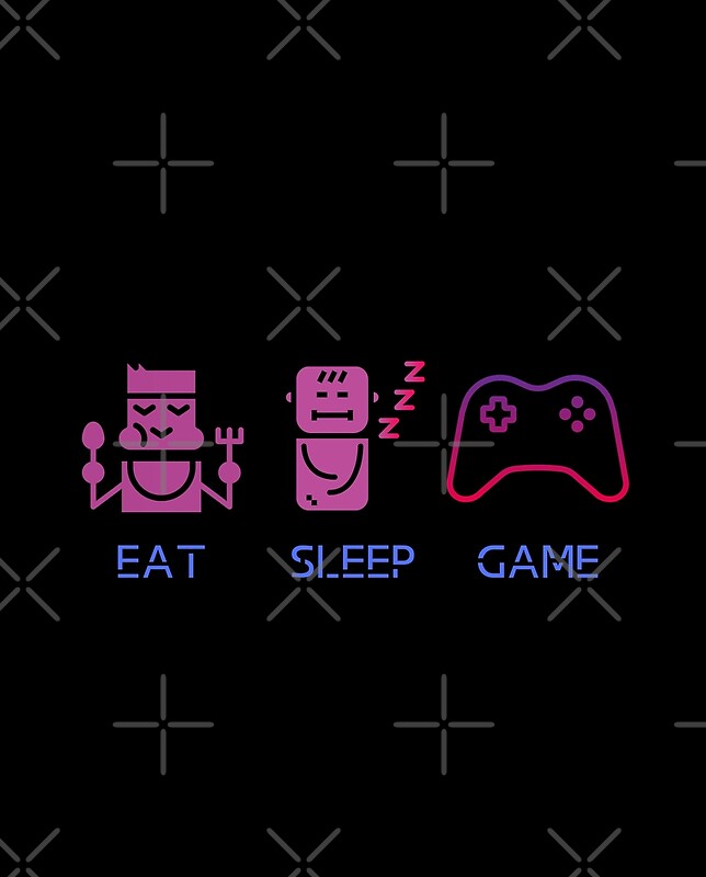 « Eat Sleep Game » par Victoria-blu | Redbubble
