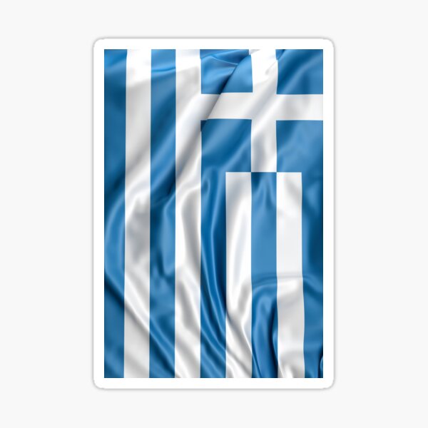 "Greek flag" Sticker for Sale by lefterisbetsis | Redbubble