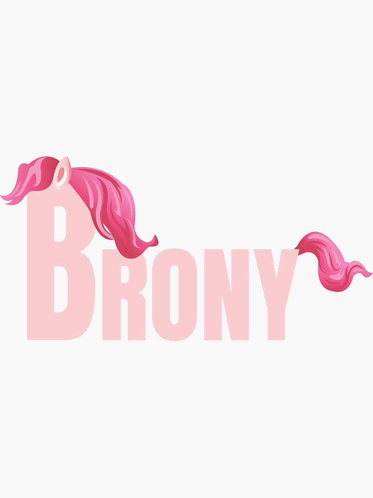 "Brony" Sticker by SQWEAR | Redbubble