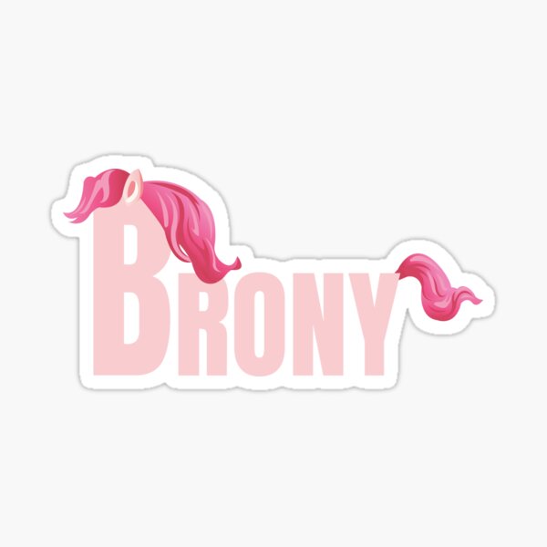 "Brony" Sticker by SQWEAR | Redbubble