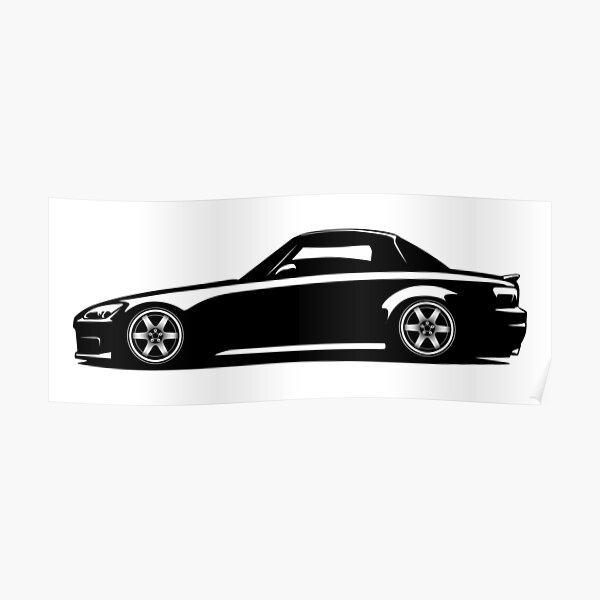 "S2K Side Artwork" Poster for Sale by l13psna | Redbubble
