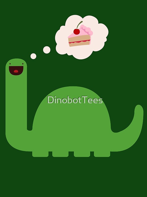 "Cake-o-saurus Green" by DinobotTees | Redbubble