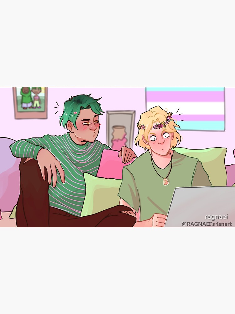 "alex fierro and magnus chase (headcanon)" Sticker for Sale by ragnaei ...