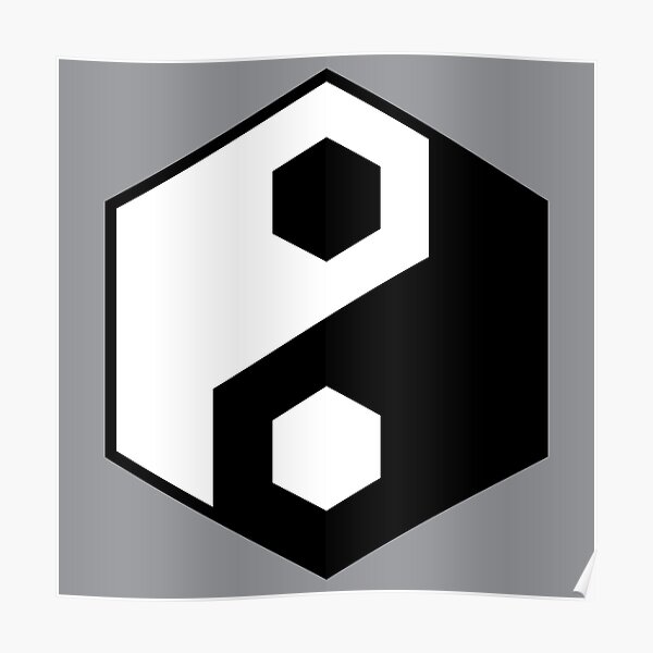 Póster «Hexágono Yin y Símbolo Yang» de Fractal-Furnish | Redbubble
