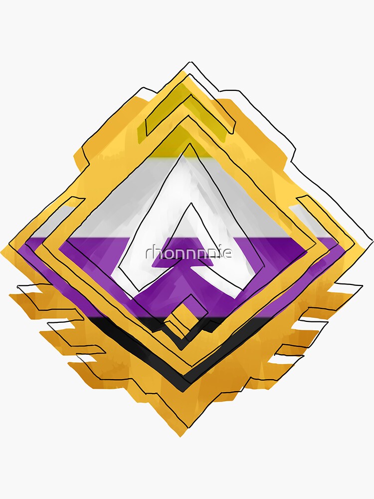 "nonbinary pride apex legends" Sticker for Sale by rhonnnnie | Redbubble