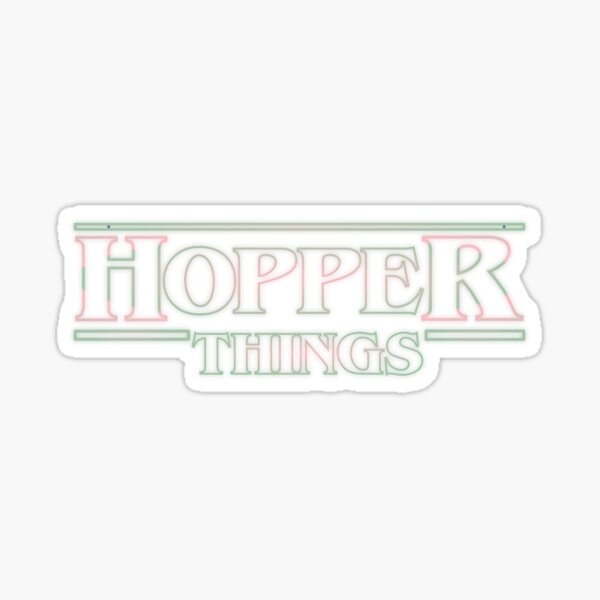 "Hopper Things" Sticker by Materia | Redbubble
