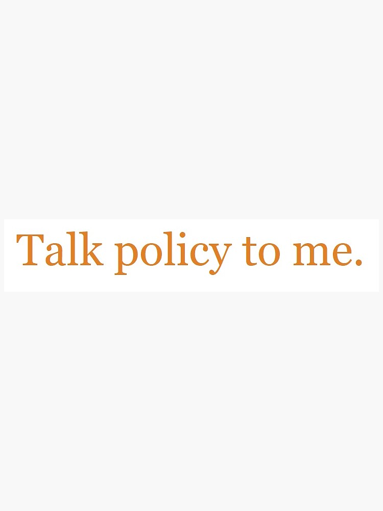 "Policy sticker" Sticker for Sale by jeller16 | Redbubble