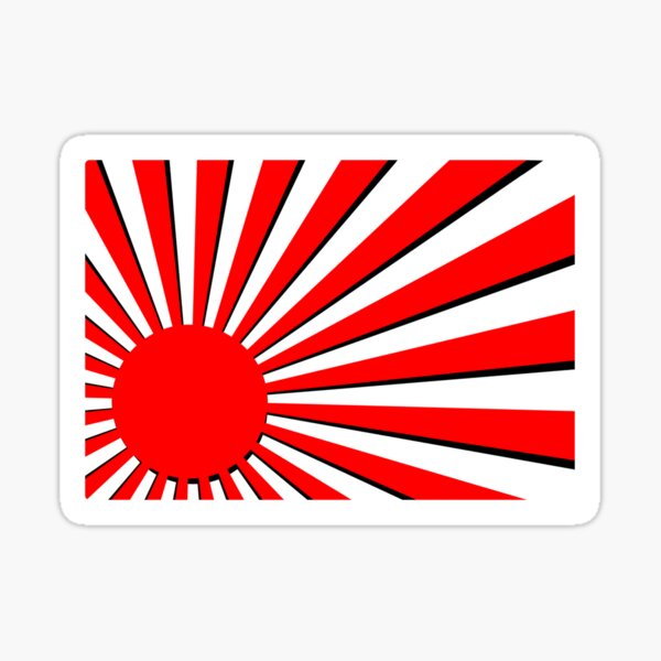 "Japanese Sunrise Car Window Bumper Vinyl Decal" Sticker for Sale by ...