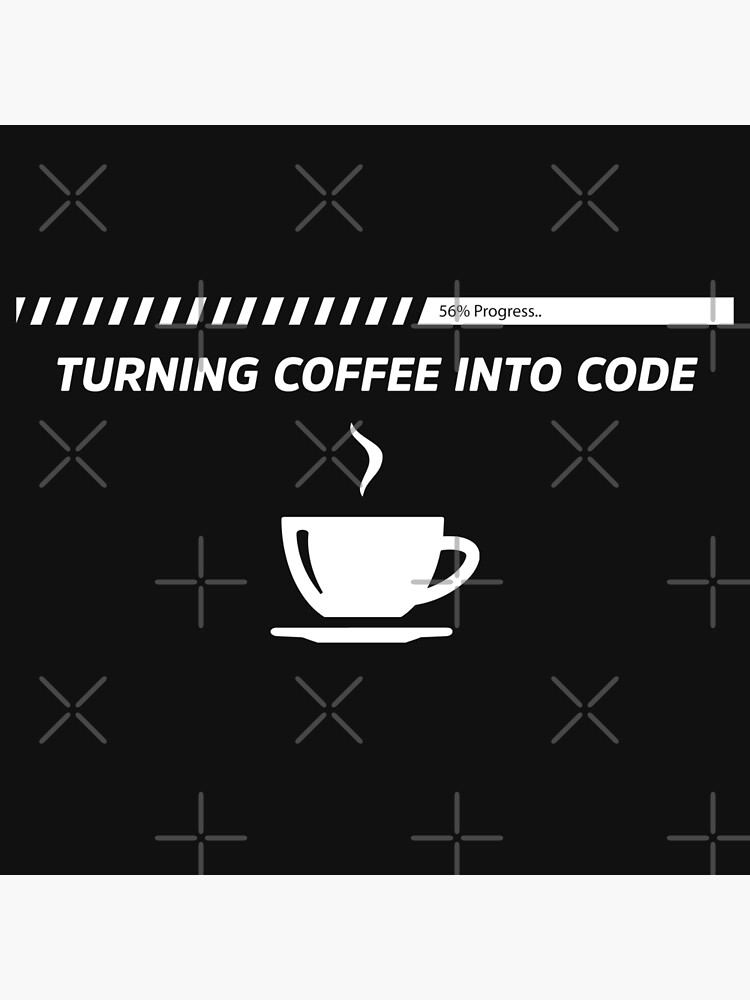 "Turning Coffee Into Code - Funny Programming Jokes - Dark Color ...
