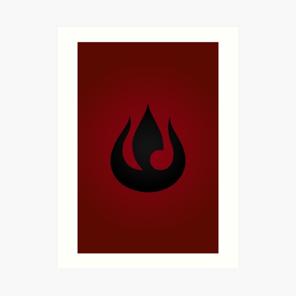"Fire Nation Logo" Art Print by Logogami | Redbubble