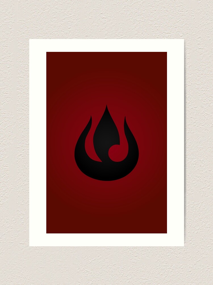 "Fire Nation Logo" Art Print by Logogami | Redbubble
