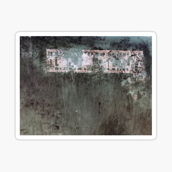 "Amusement Park Wall Grunge" Sticker for Sale by chriswig | Redbubble