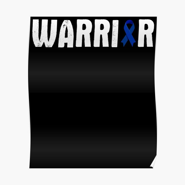 "Colon Cancer Warrior - Awareness Fighter Quote Saying Ribbon ...