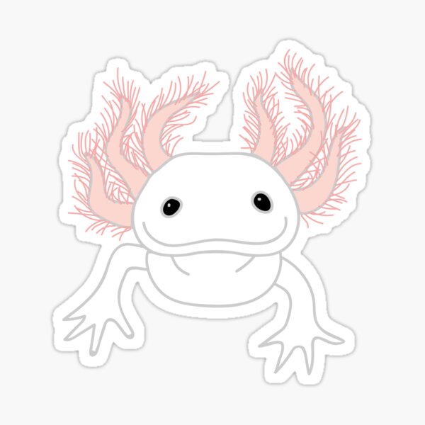 "Axel Axolotl" Sticker for Sale by La-Sh | Redbubble