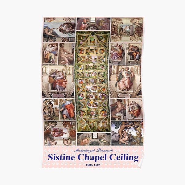 "Sistine Chapel" Poster for Sale by Montage-Madness | Redbubble