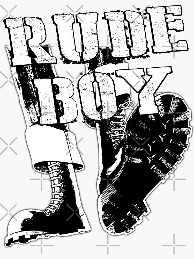 "RUDE BOY" Sticker for Sale by Paparaw | Redbubble