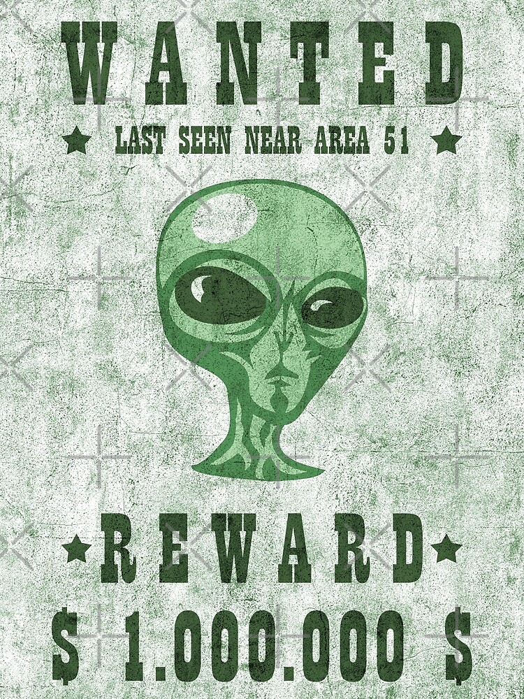 "Alien Wanted Poster" Poster by Thespot | Redbubble