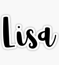 Lisa Name Stickers | Redbubble
